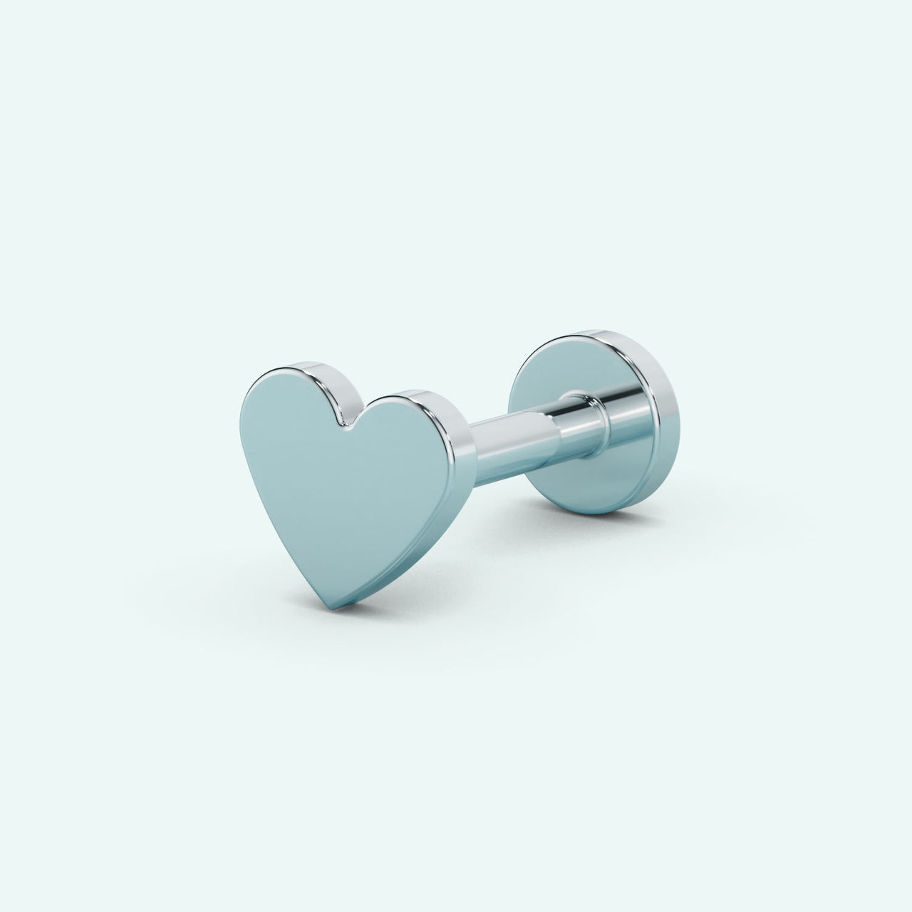 Heart Flat Back Earring 🩶 STUDIOCULT | Shop Now ↯