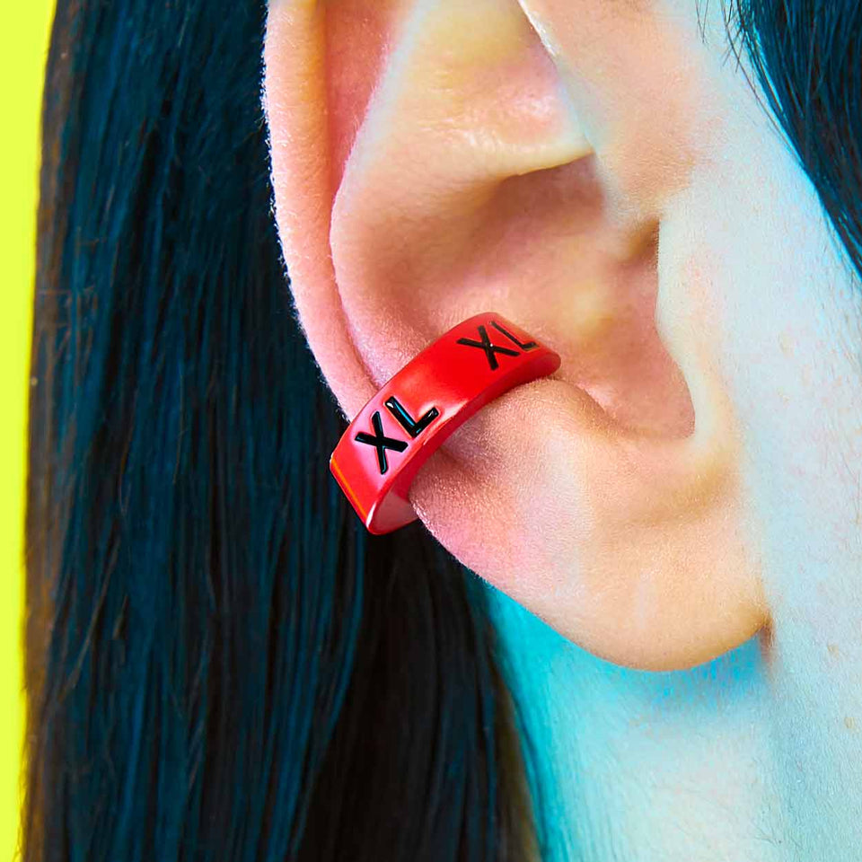 Size Ear Cuff - Red / XL ️ STUDIOCULT | Shop Now ↯