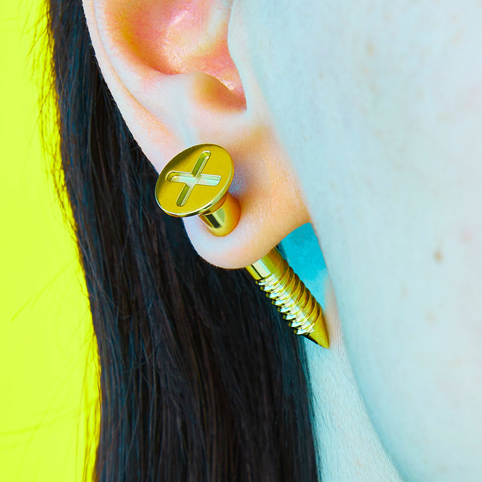 Screw Earring - Short 🔩 STUDIOCULT | Shop Now ↯